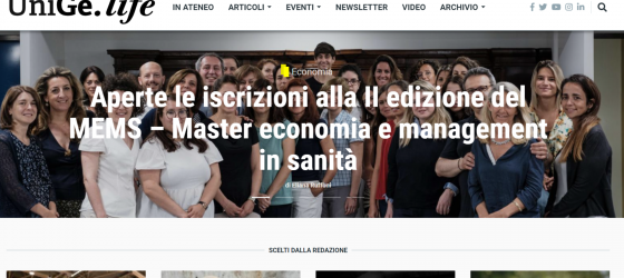 Il Master MEMS sul Magazine di Ateneo | MEMS